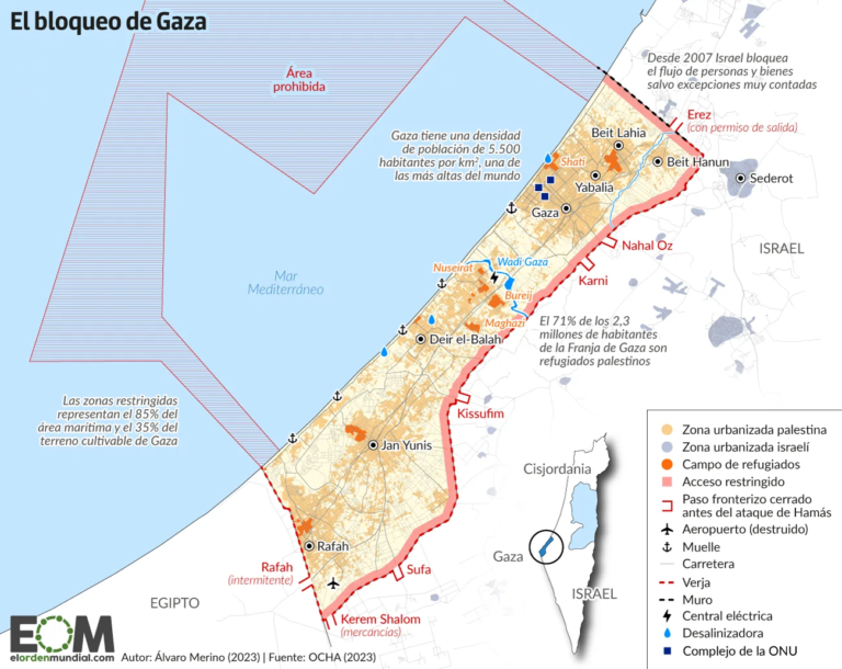 gaza-mapa-del-bloqueo-EOM | Economía Personal